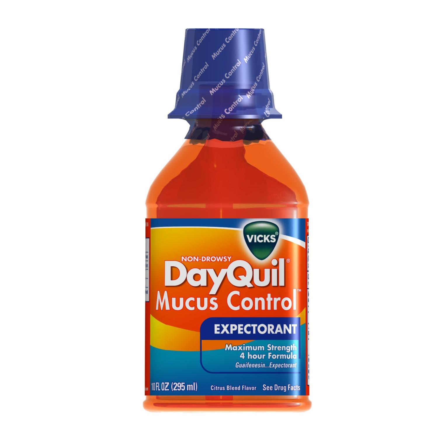 Vicks DayQuil Mucus Control Liquid 10-Fluid Ounce Bottles (Pack of 2)