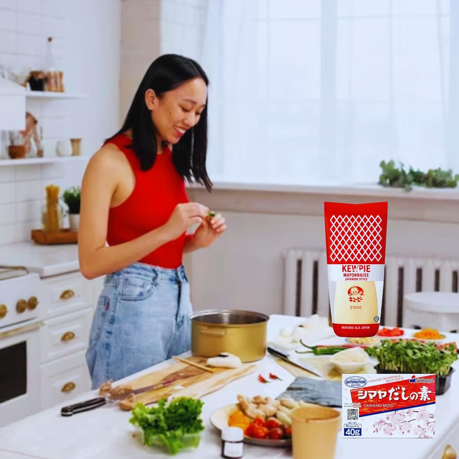 Japanese Shimaya Bonito Dashi Stock Powder & Kewpie Mayonnaise Bundle ...