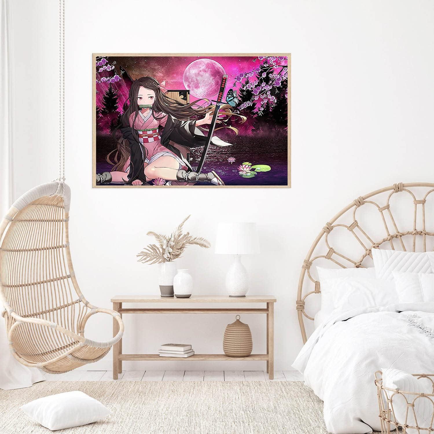 Demon Slayer Diamond Art Painting Kit for Adults - Anime Round Full ...
