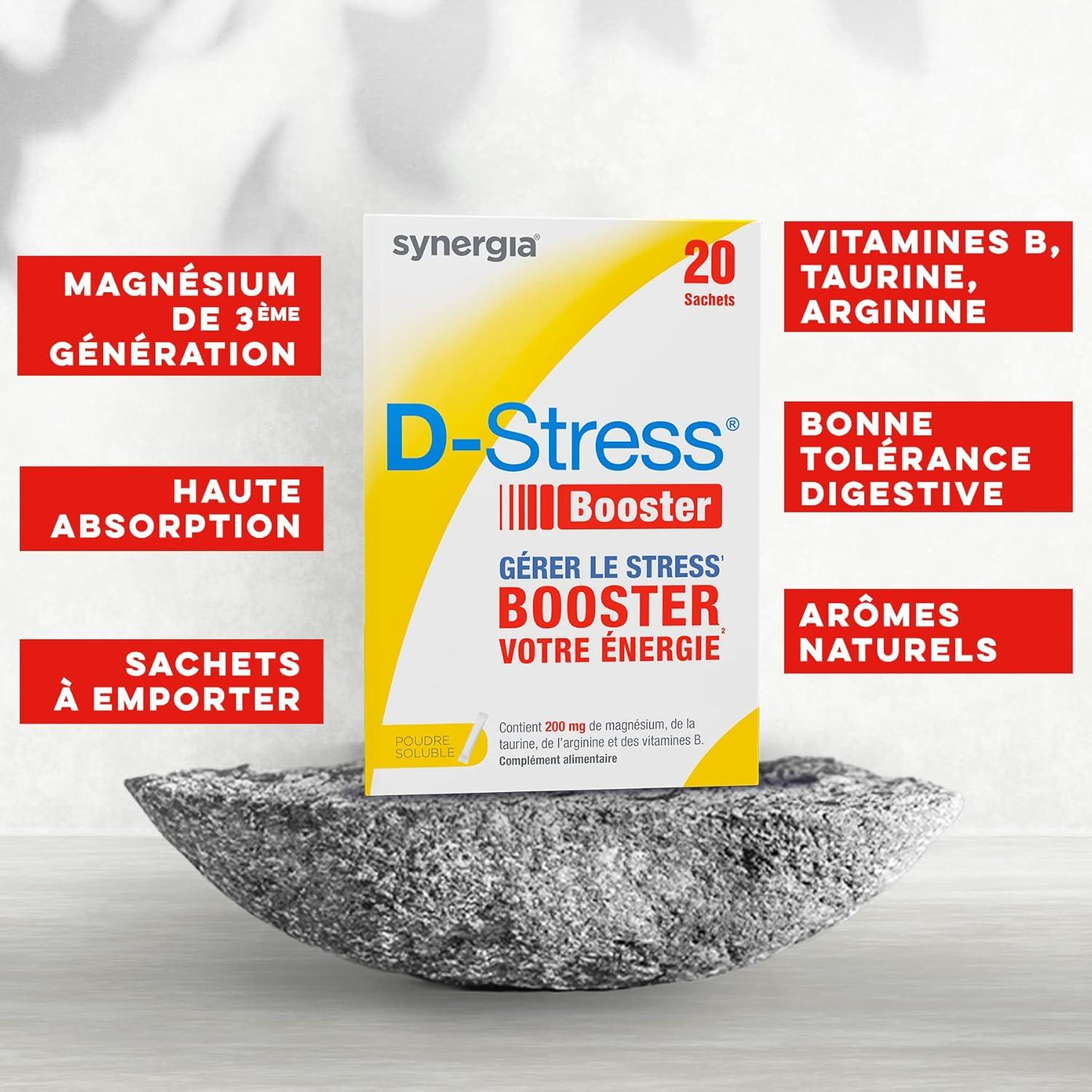 D-STRESS BOOSTER 20 sachets | Magnesium of 3rd Generation + Taurine ...