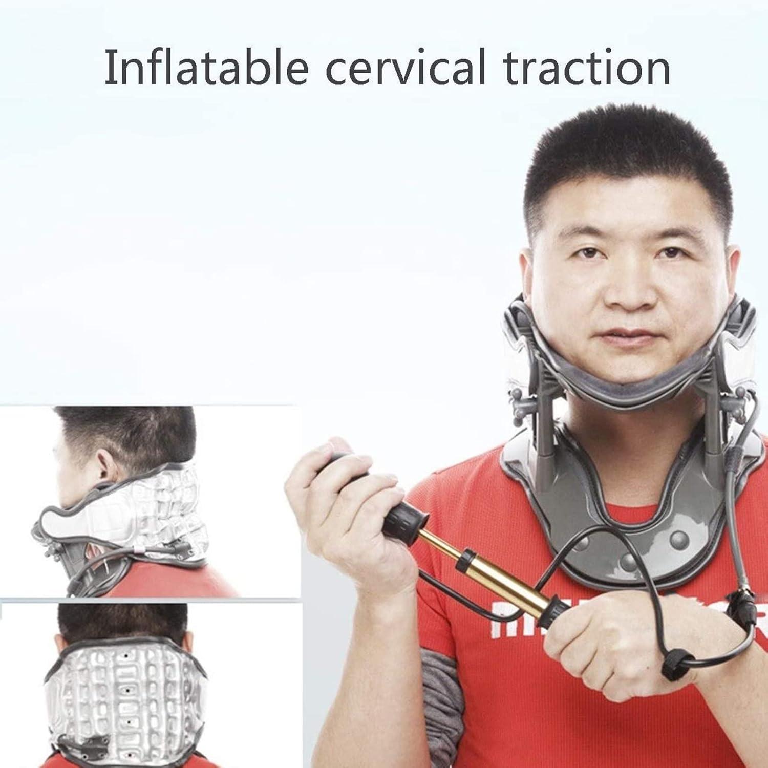 Cervical Neck Traction Device - Inflatable Collar for Pain Relief ...