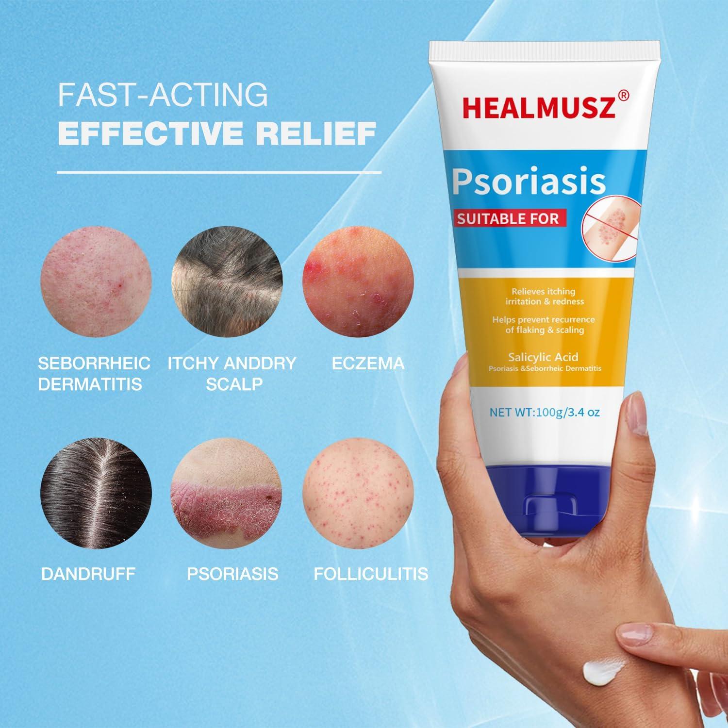Buy Maximum Strength Psoriasis Cream - 4% Salicylic Acid for Fast ...