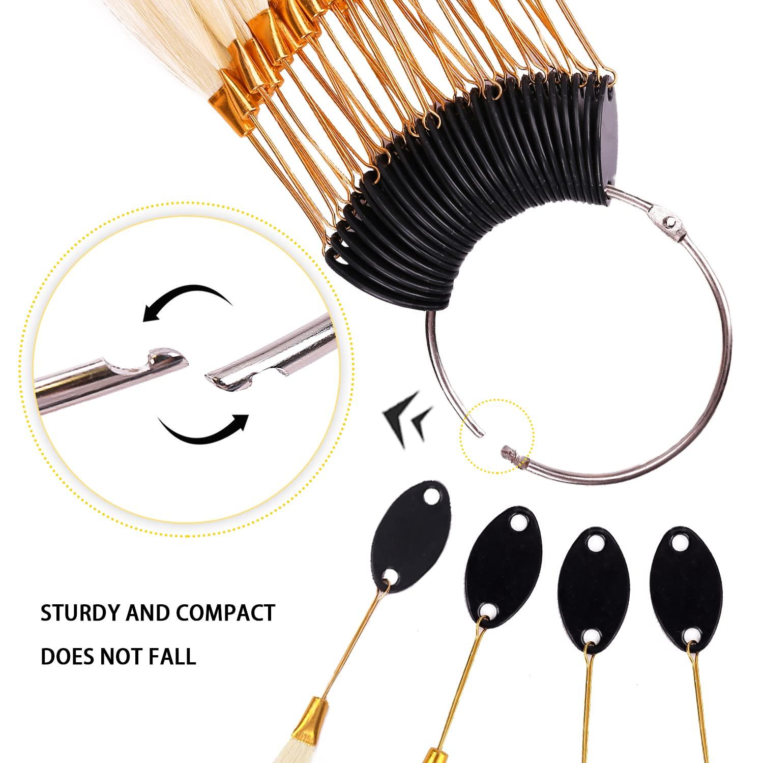 100% Human Hair Swatches Testing Color Rings for Salon - Lightest ...