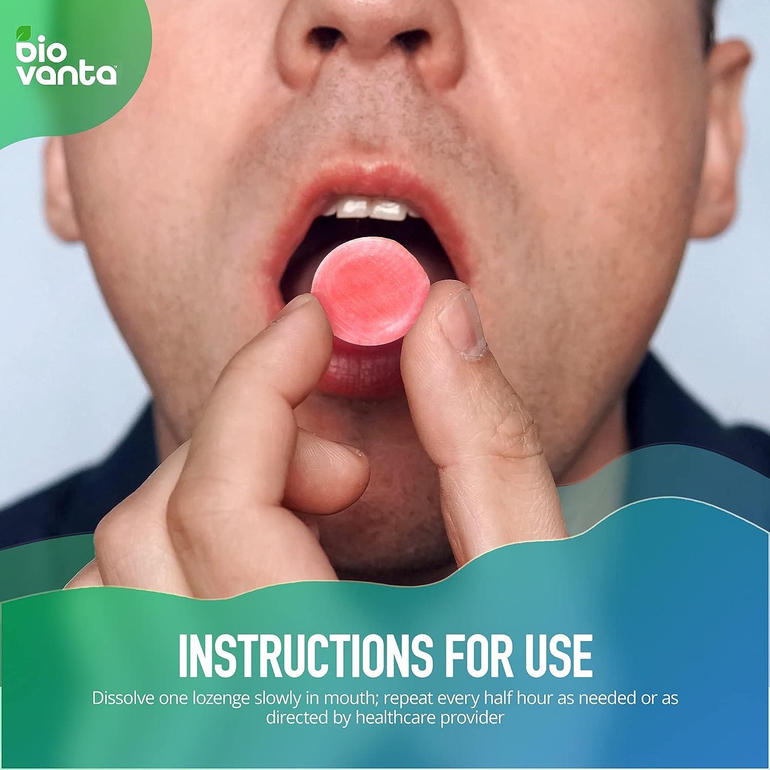 Biovanta Sugar-Free Tart Cherry Lozenges - 24 Natural Ingredients for ...