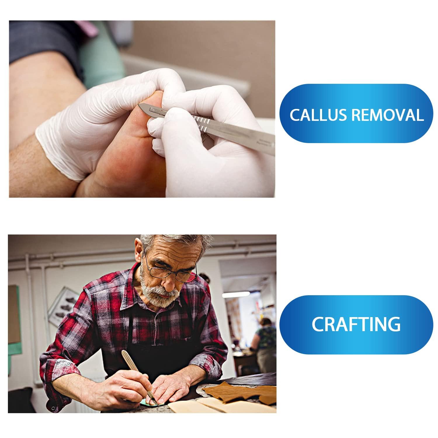 15-Pack Stainless Steel Scalpel Handle with Sterile 23 High Carbon ...