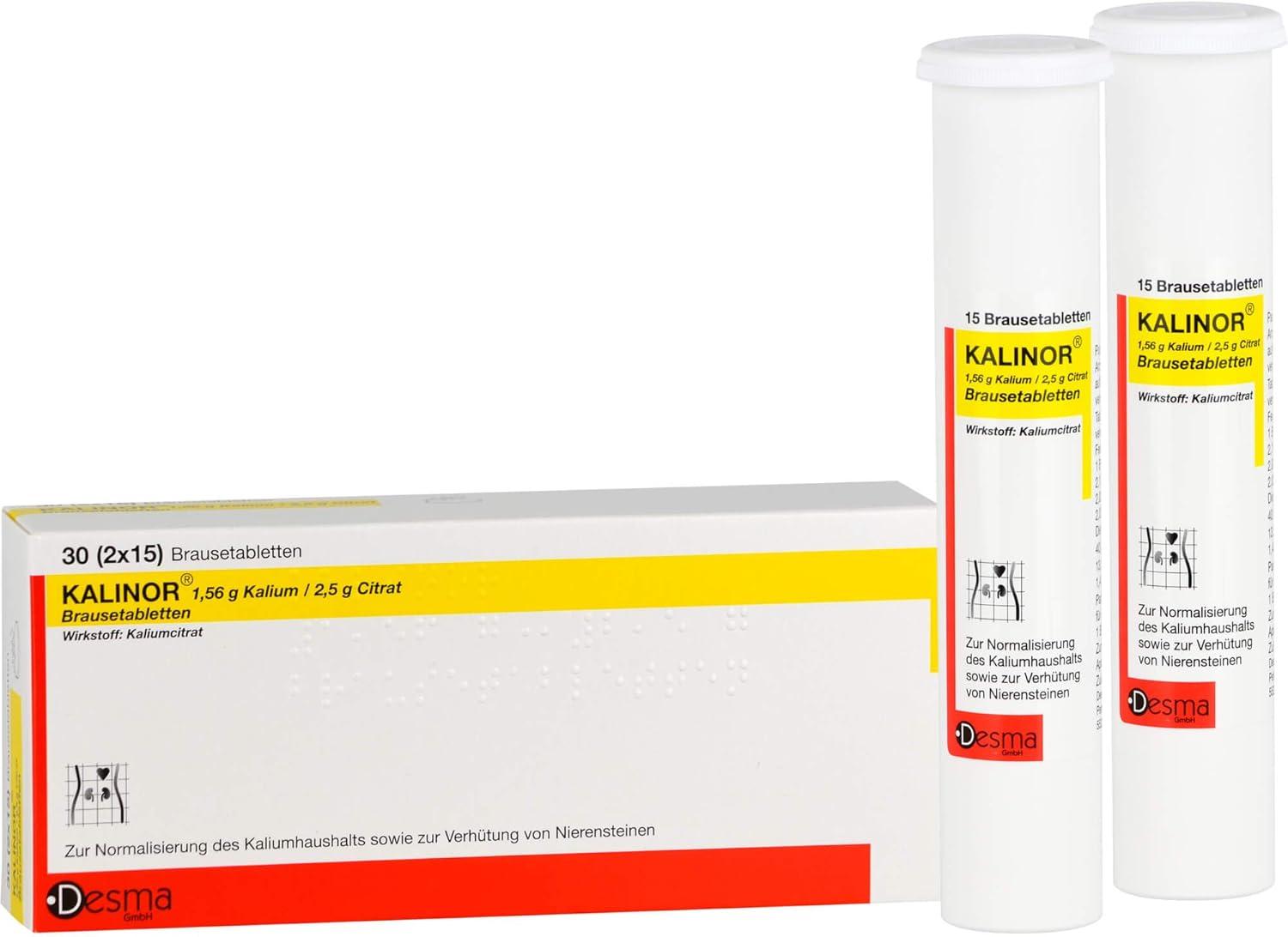 Kalinor Effervescent Tablets for Potassium Levels - 30 Tablets ...