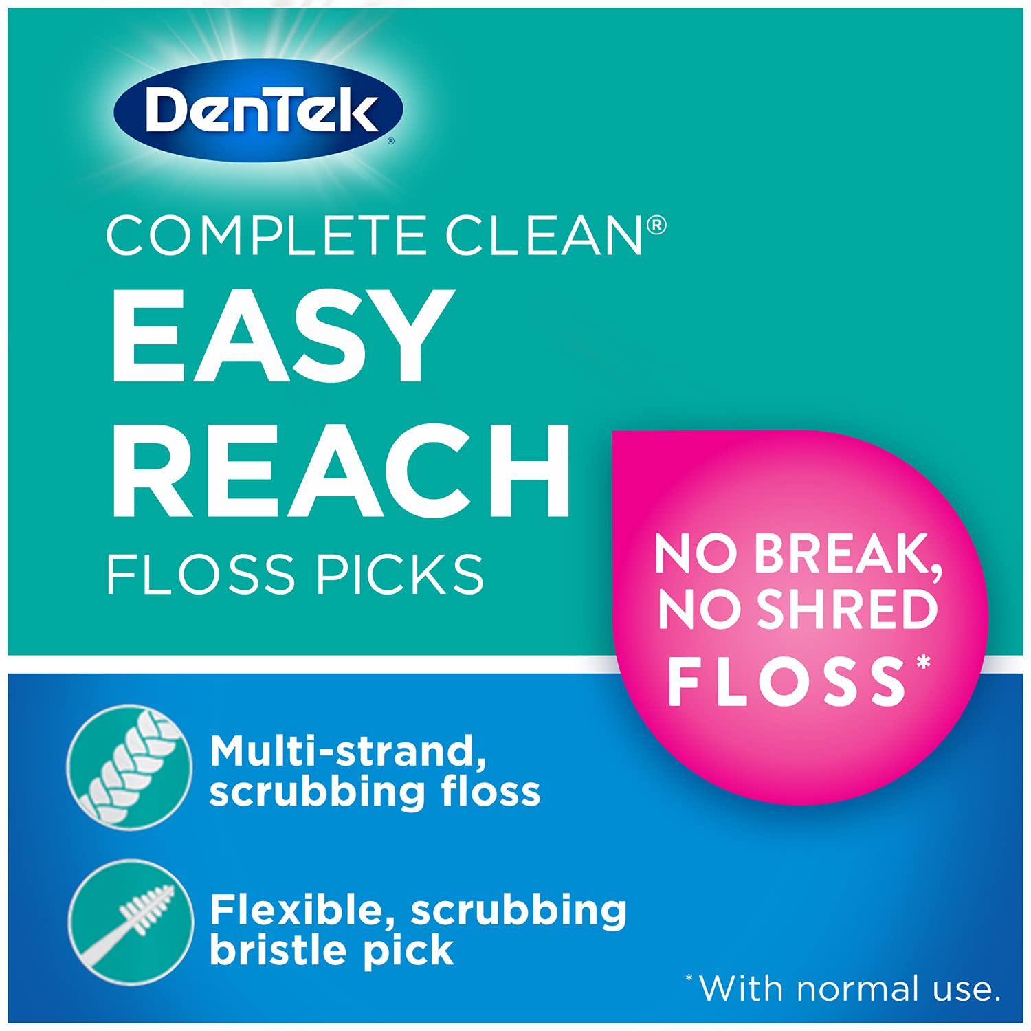 DenTek Comfort Clean Sensitive Gums Floss Picks 75 Count (Pack of 6 ...