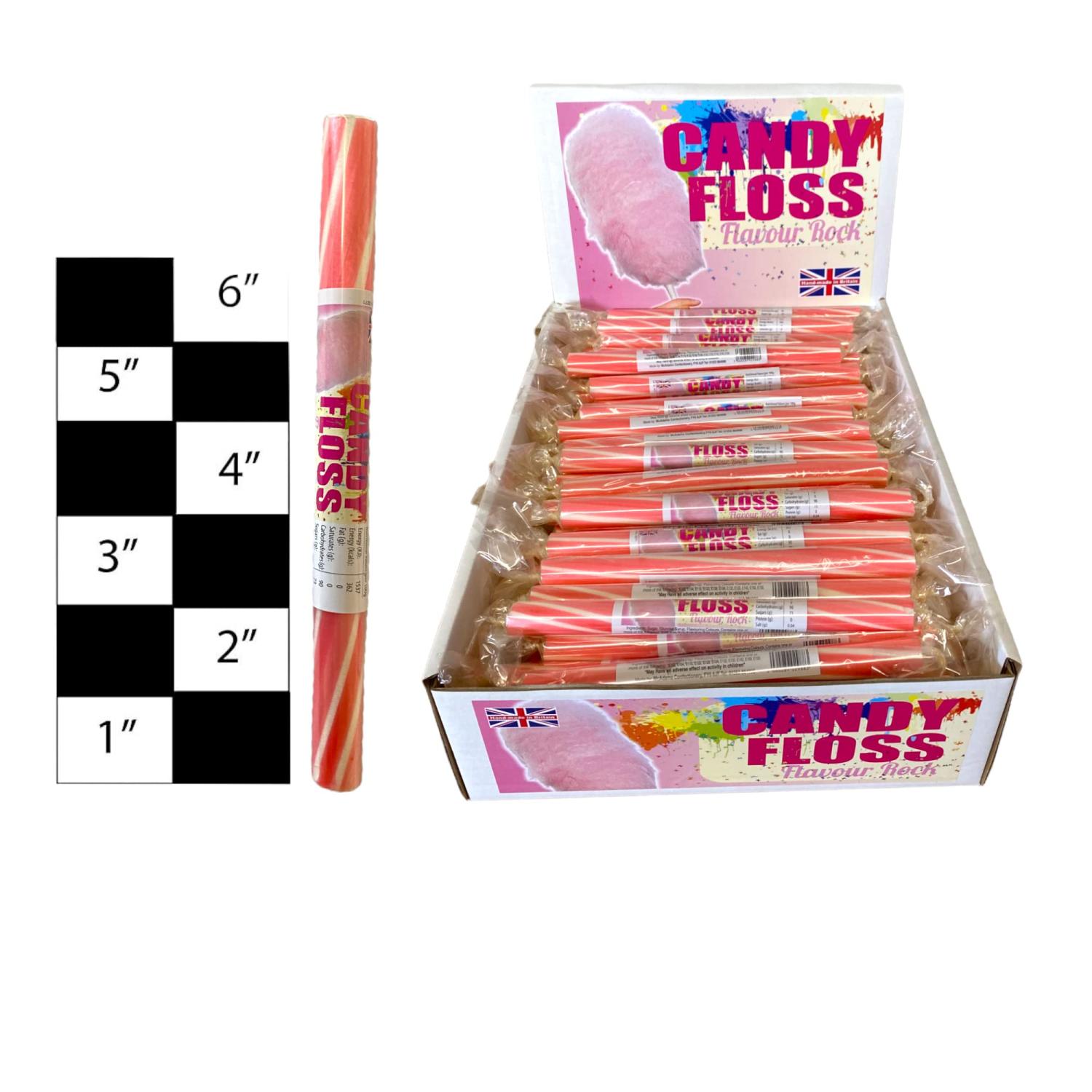 Candy Floss Flavoured Rock Sticks |Party Sweets Old School Flavours ...