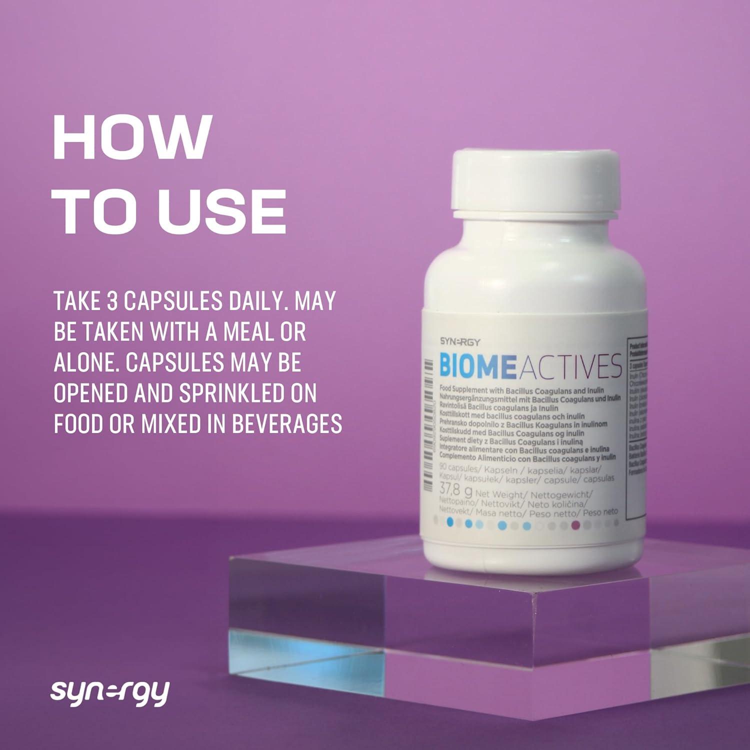 Synergy Worldwide Biome Actives 90 Capsules | Prebiotic & Probiotic ...