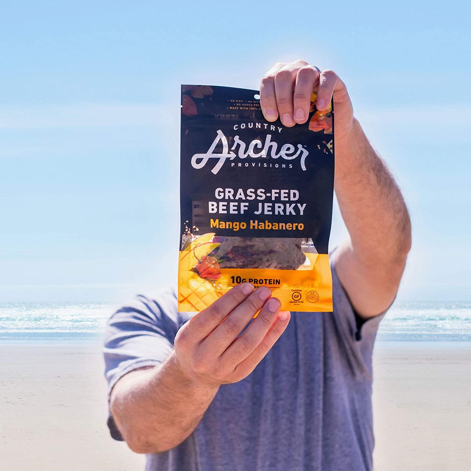 Country Archer Beef Jerky - Mango Habanero 2.5 Oz | Sweet & Spicy Snack