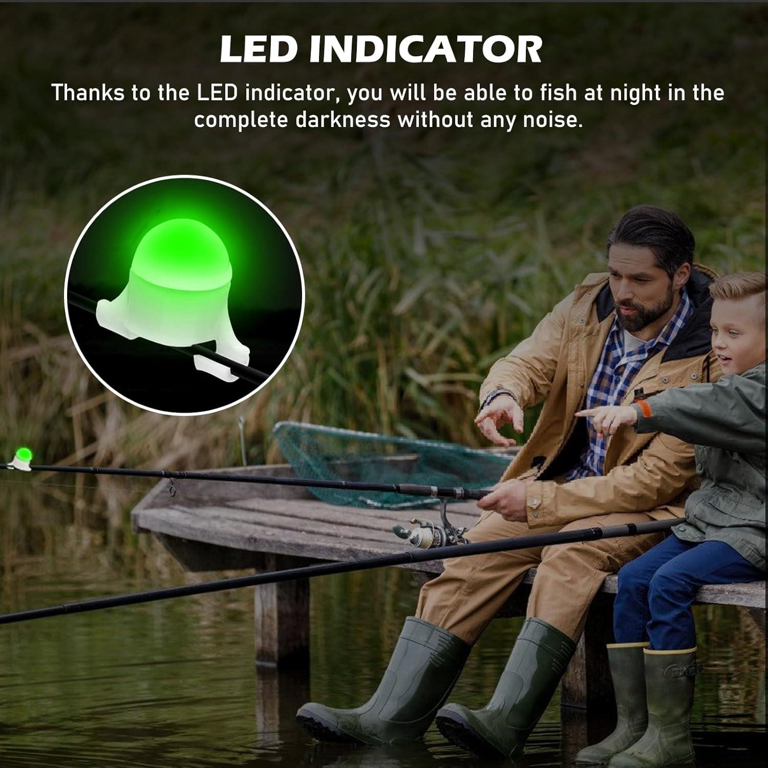 Buy Bissanziger Electronic Bite Indicator - 10 Sensitive LED Fishing ...