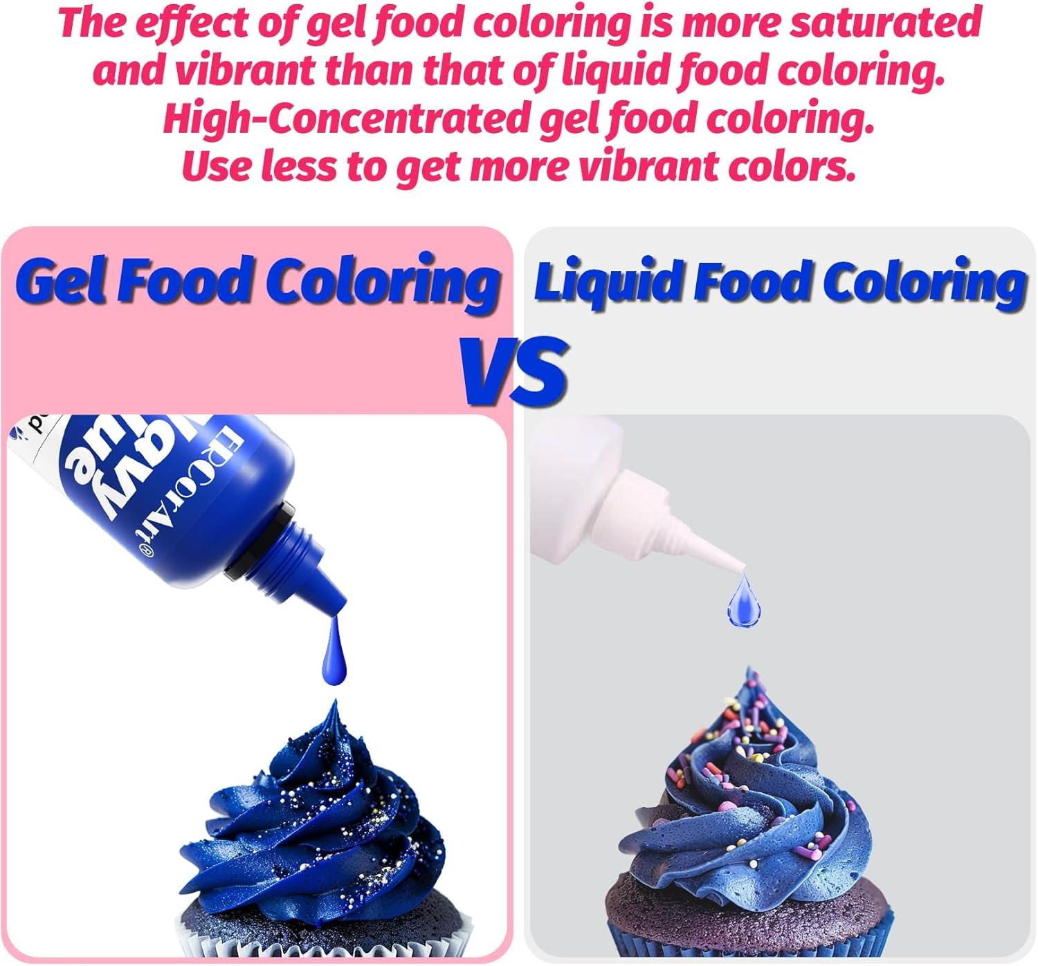 Gel Food Colouring - 50ml Paste Food Coloring Vibrant Food Dye for ...