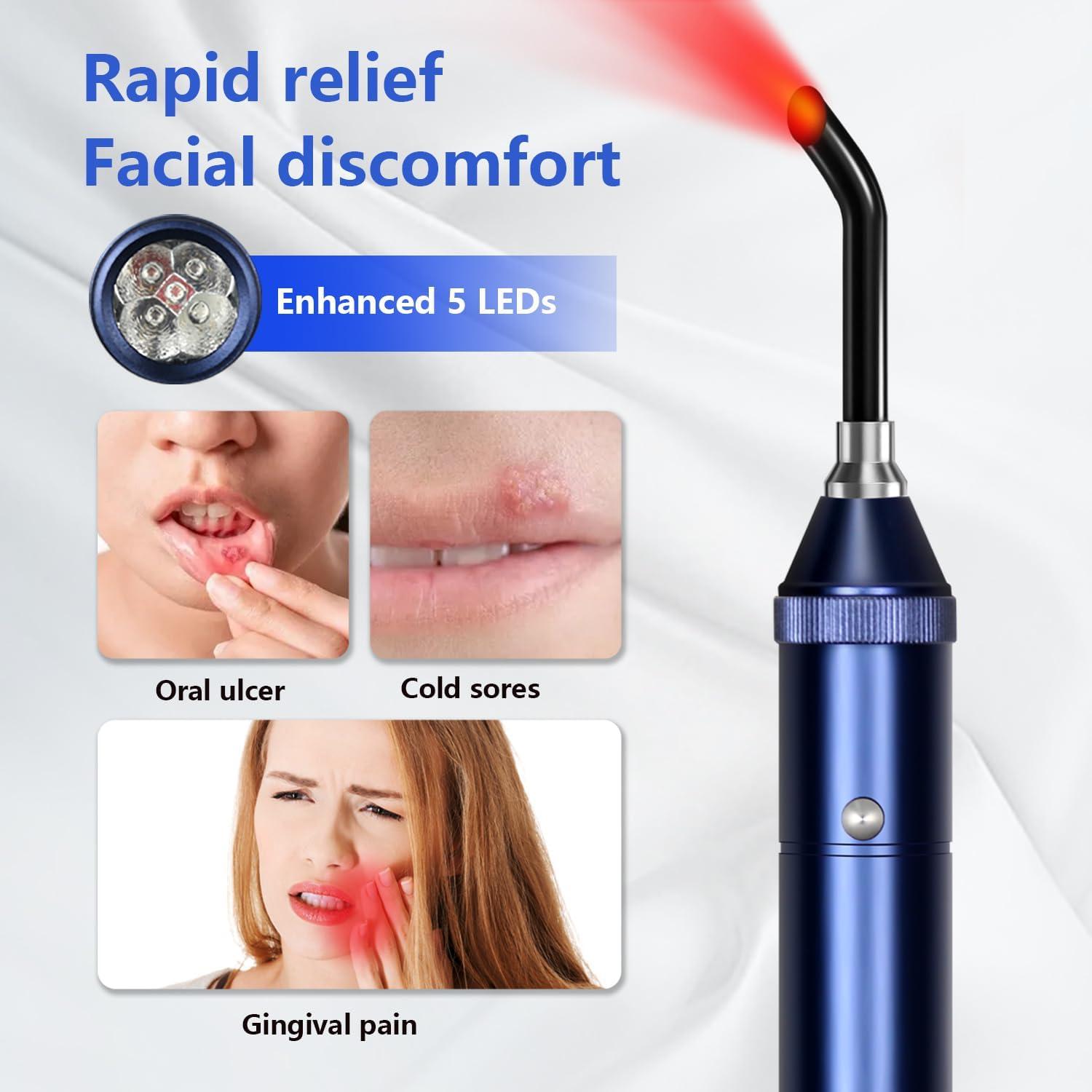 Topcupro Red Light Therapy Device for Cold Sore & Canker Sore Treatment ...
