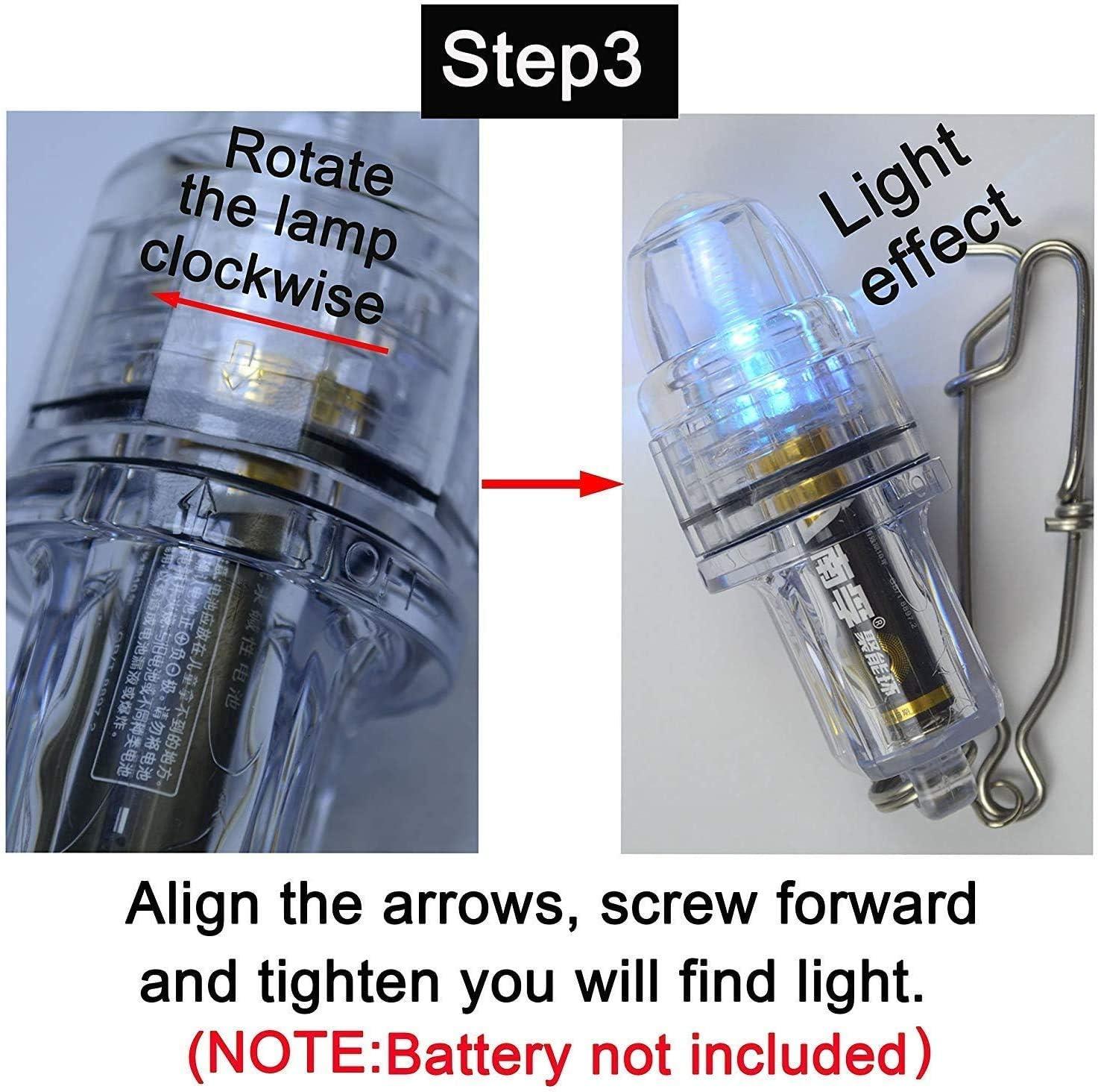 AGOOL LED Underwater Light - 2pcs Deep Drop Light Underwater Fishing ...