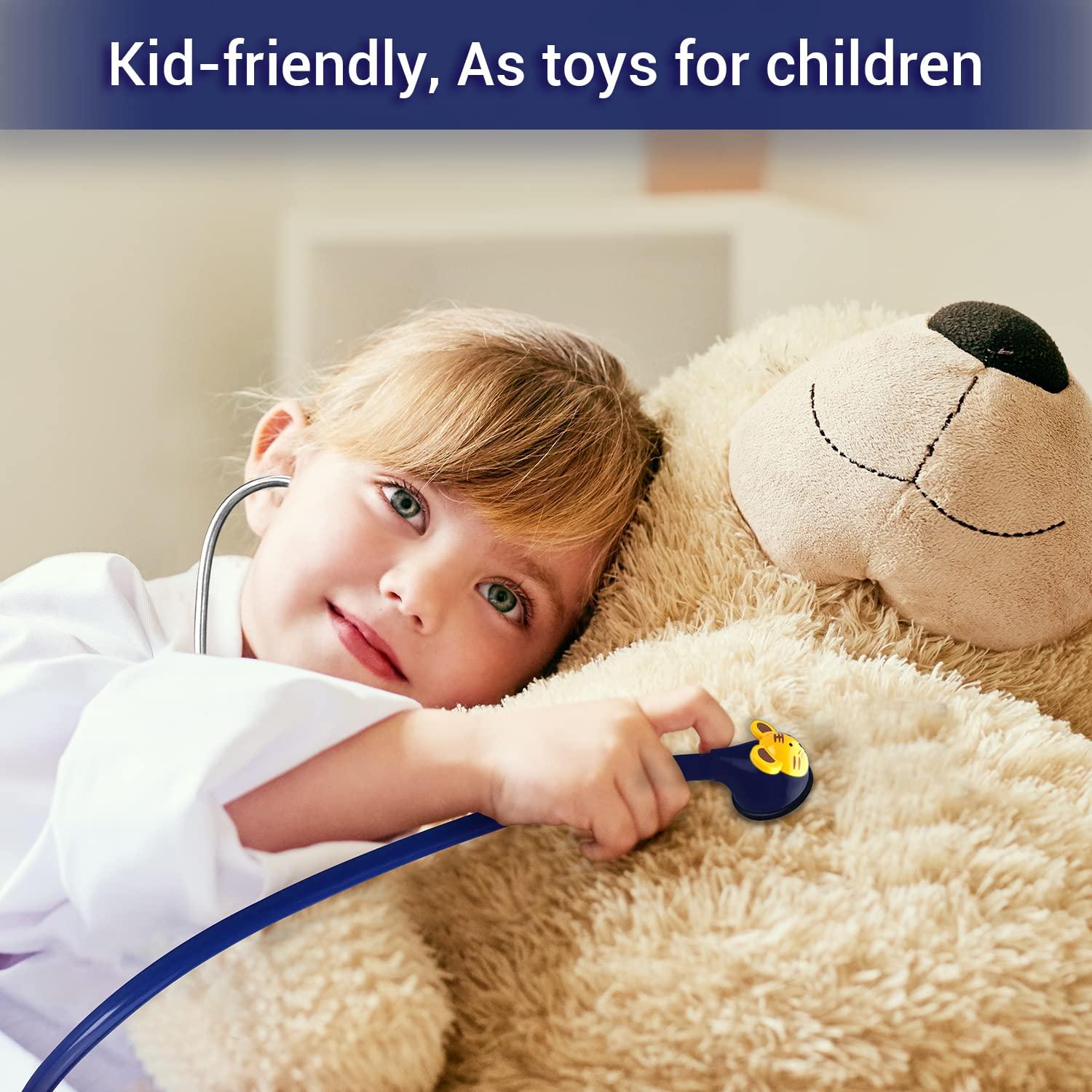 SCIAN Kids Real Working Stethoscope - 5 Interchangeable Cartoon Heads ...