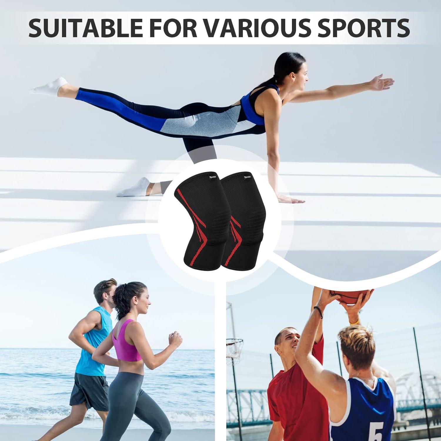 AVIDDA Knee Support Brace - Compression Sleeve for Arthritis & Joint ...