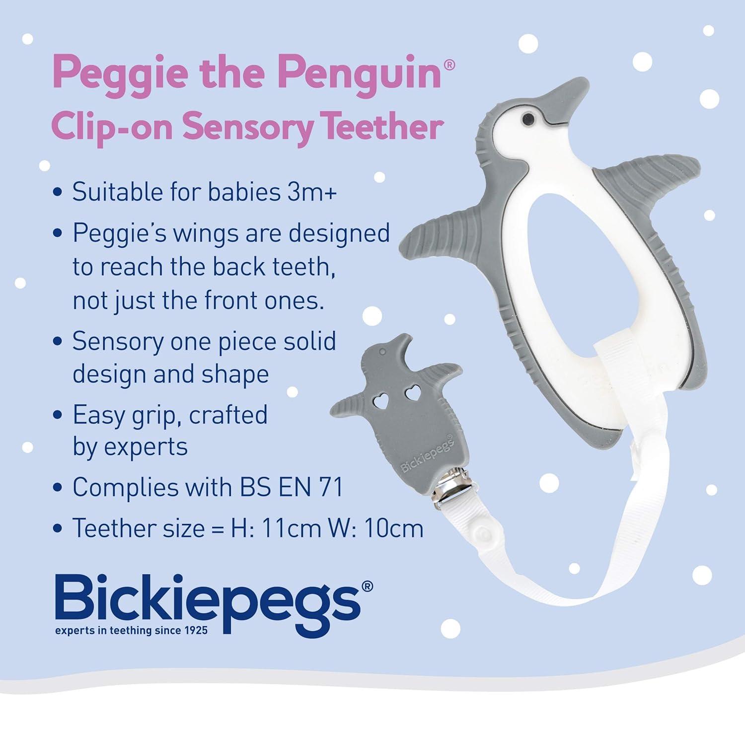 Bickiepegs Peggie the Penguin Sensory Bite Toy | Dental Aid for Babies ...