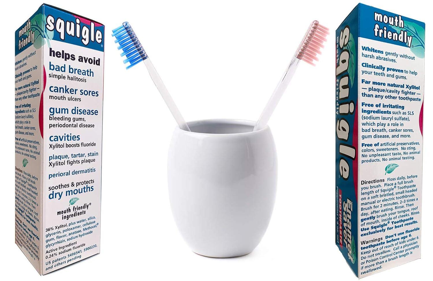 Squigle Enamel Saver Toothpaste - Canker Sore Prevention, Cavities ...