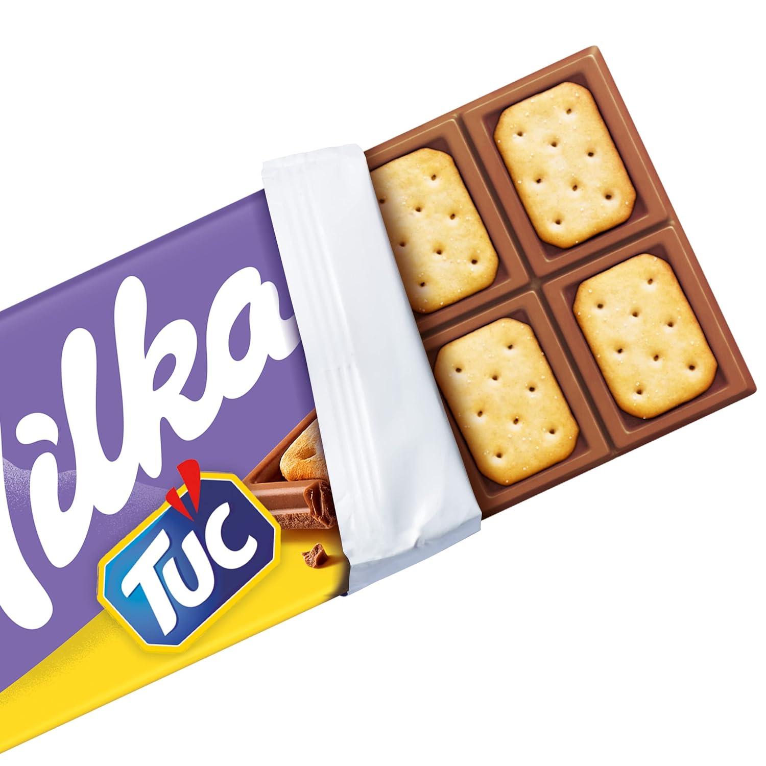Milka Alpine Milk Chocolate & TUC Crackers - 18 x 87g | Delicate ...