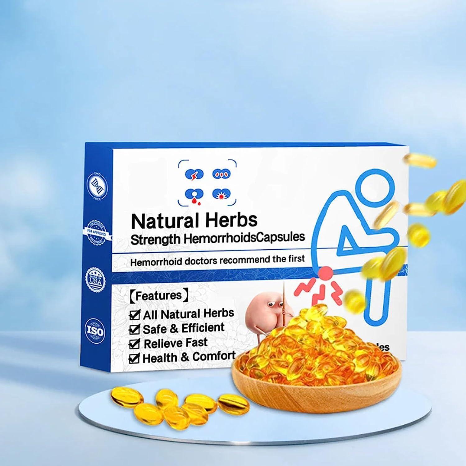 QARMAX Herbal Hemorrhoid Capsules - Fast Relief Treatment in 3 Boxes ...