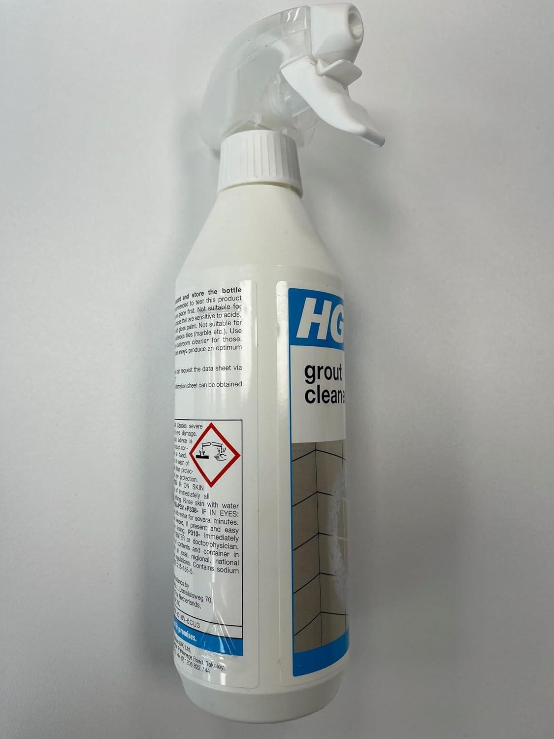 HG Grout Cleaner 500ml Spray - Removes Stubborn Dirt & Stains from Tile ...