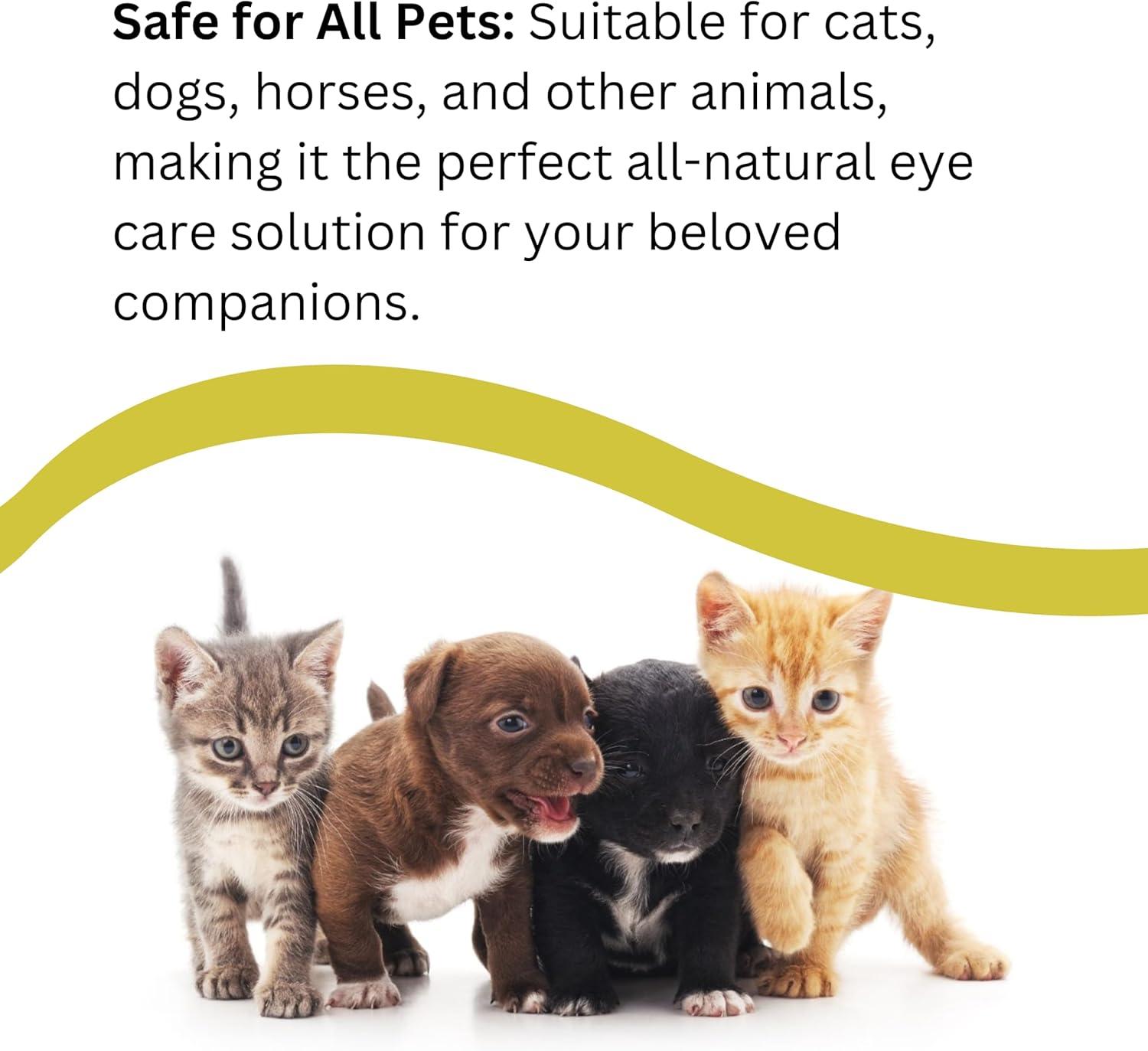 Colloidal Silver Pet Eye Drops with Euphrasia & Hyaluronic Acid - 30ml ...