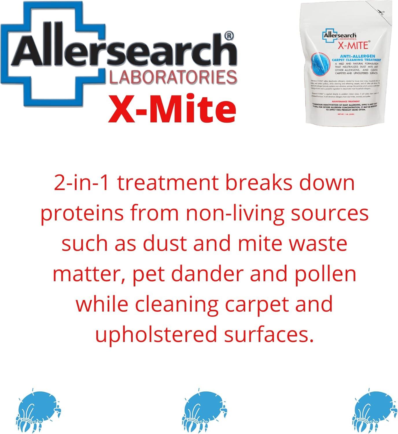 Allersearch X-Mite Dry Powder Carpet Cleaner | Buy Now with Express ...