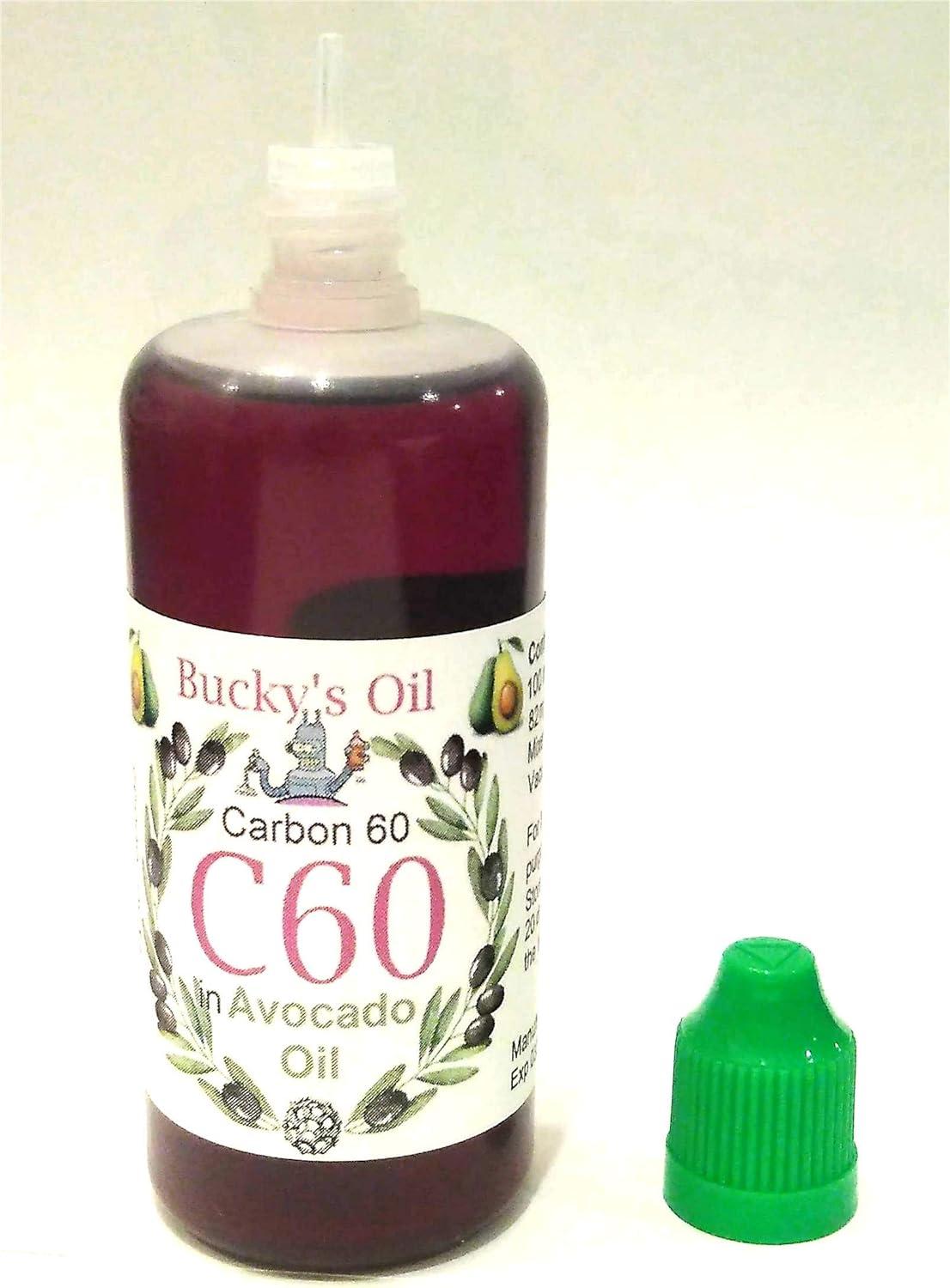 Bucky's Oil C60 Avocado Oil - 100ml Bottle with 82mg Carbon 60 - 99.9% ...