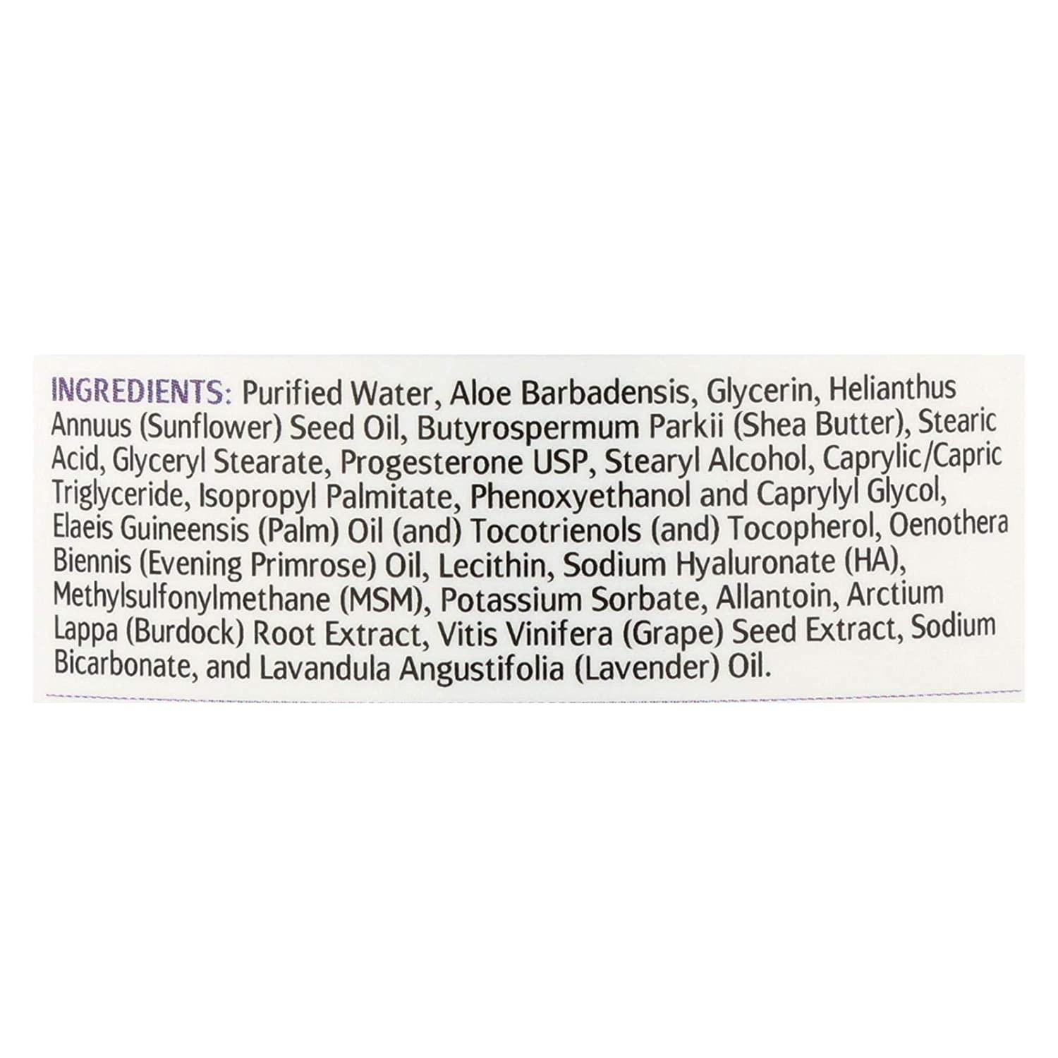 Life-flo Progesta-Care Body Cream with Calming Lavender - 4 oz for ...