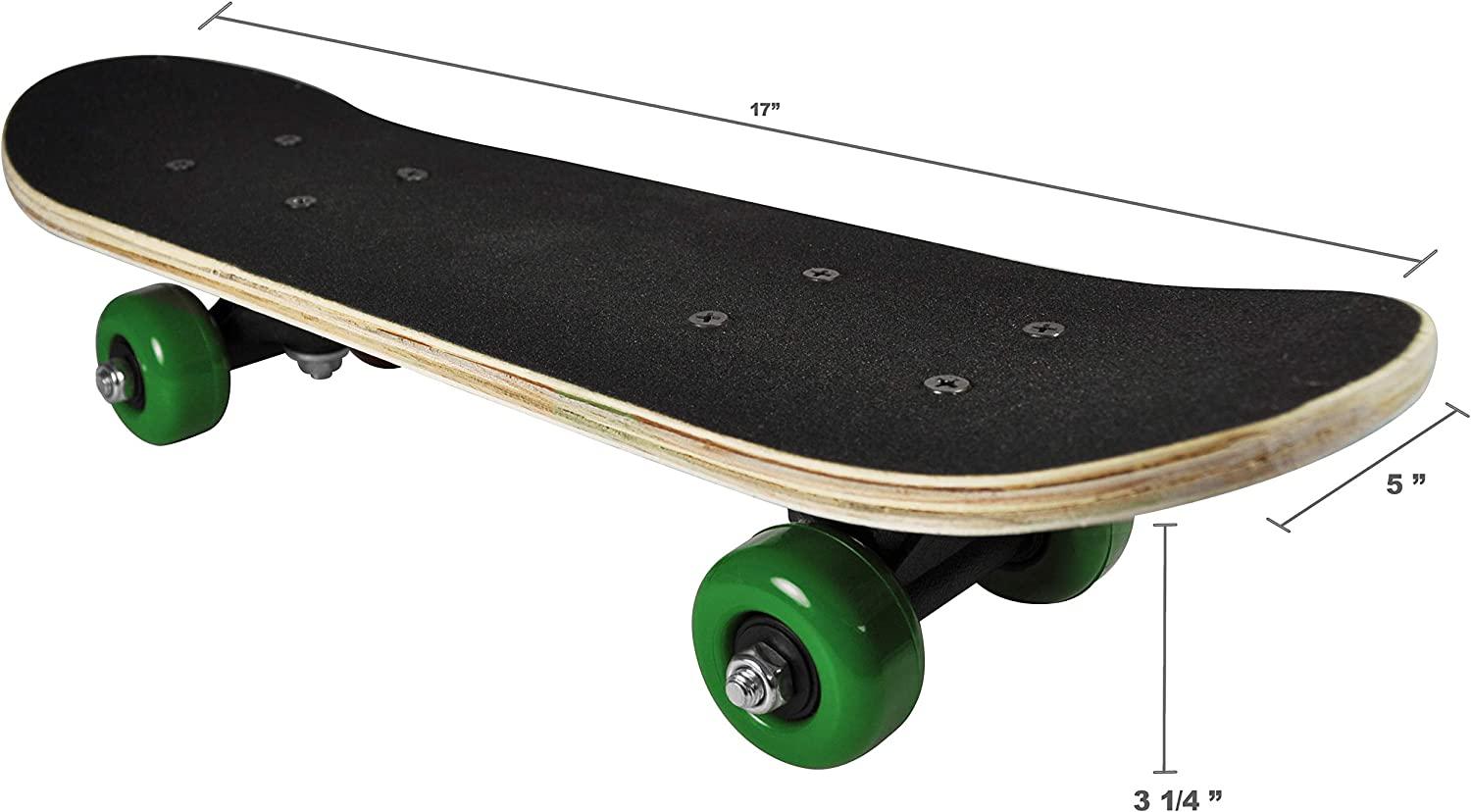 Rude Boyz Kids Beginner Skateboard - Mini Wooden Cruiser Board for Boys ...