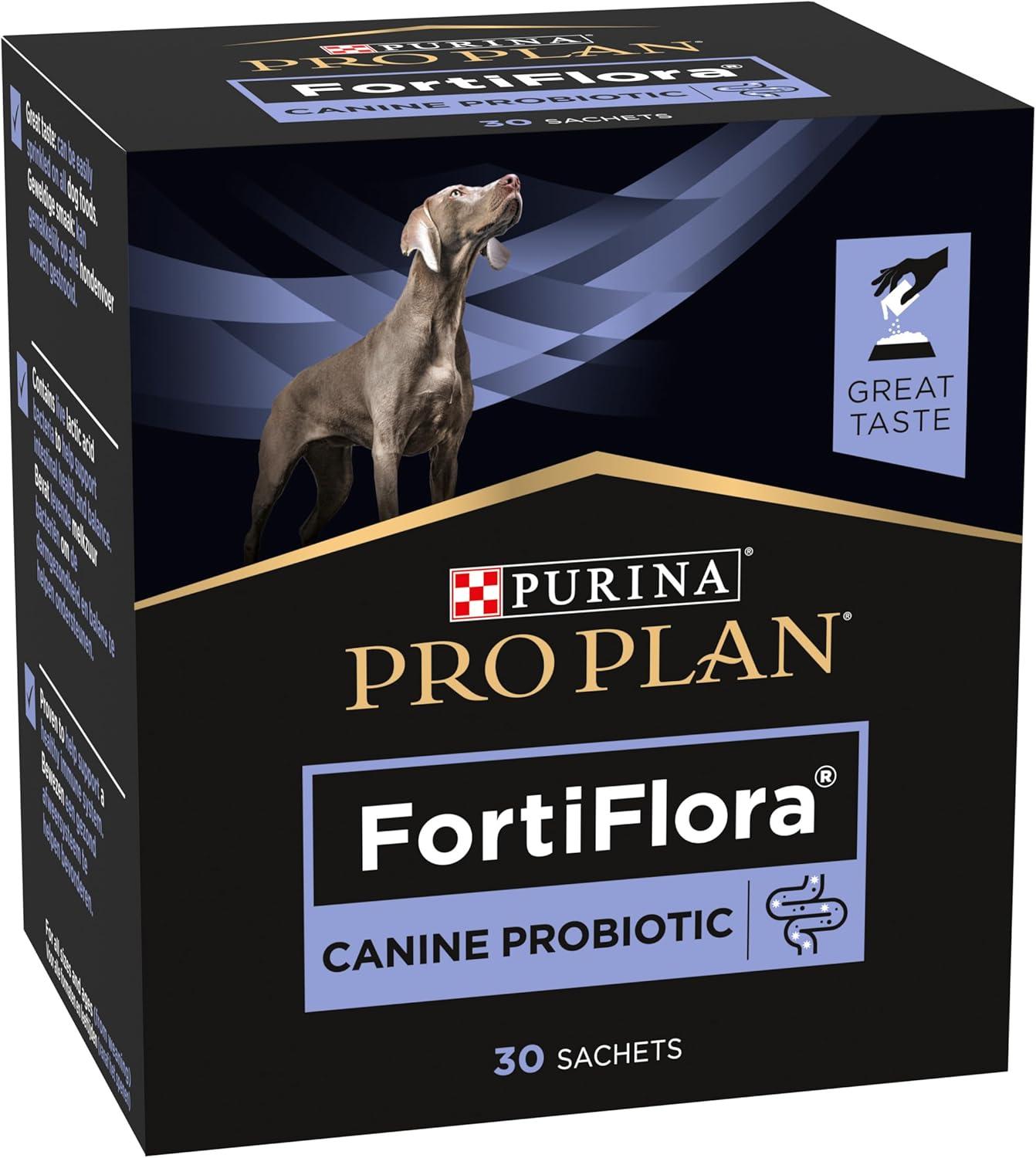 Purina Pro Plan Canine FortiFlora Probiotic Supplement for Dogs - 30 Sachets - Support Digestive ...