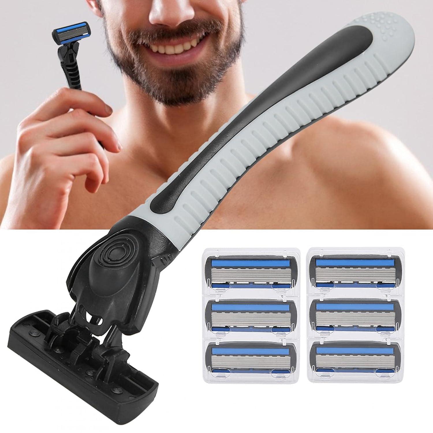 Men's Manual Shaver - Premium Stainless Steel Double-Layer Safety Razor ...