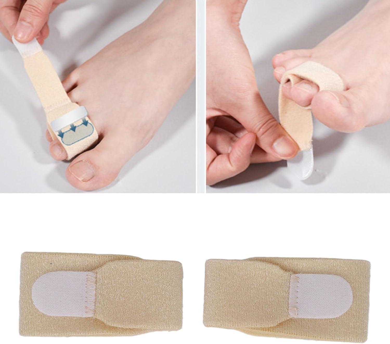 2pcs Soft Hammer Toe Straightener with Adjustable Strap - Claw Toe ...