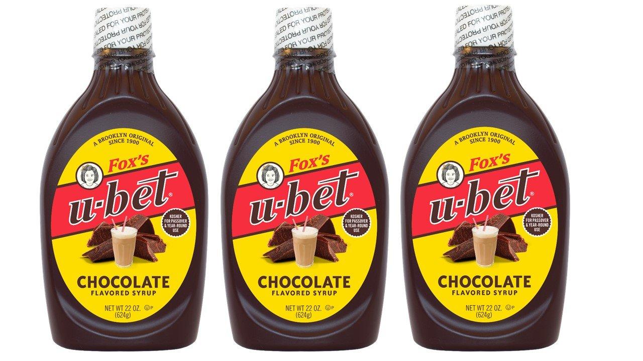 Fox's U-bet Original Chocolate Syrup 22-oz. (Pack of 3) - Rich and ...