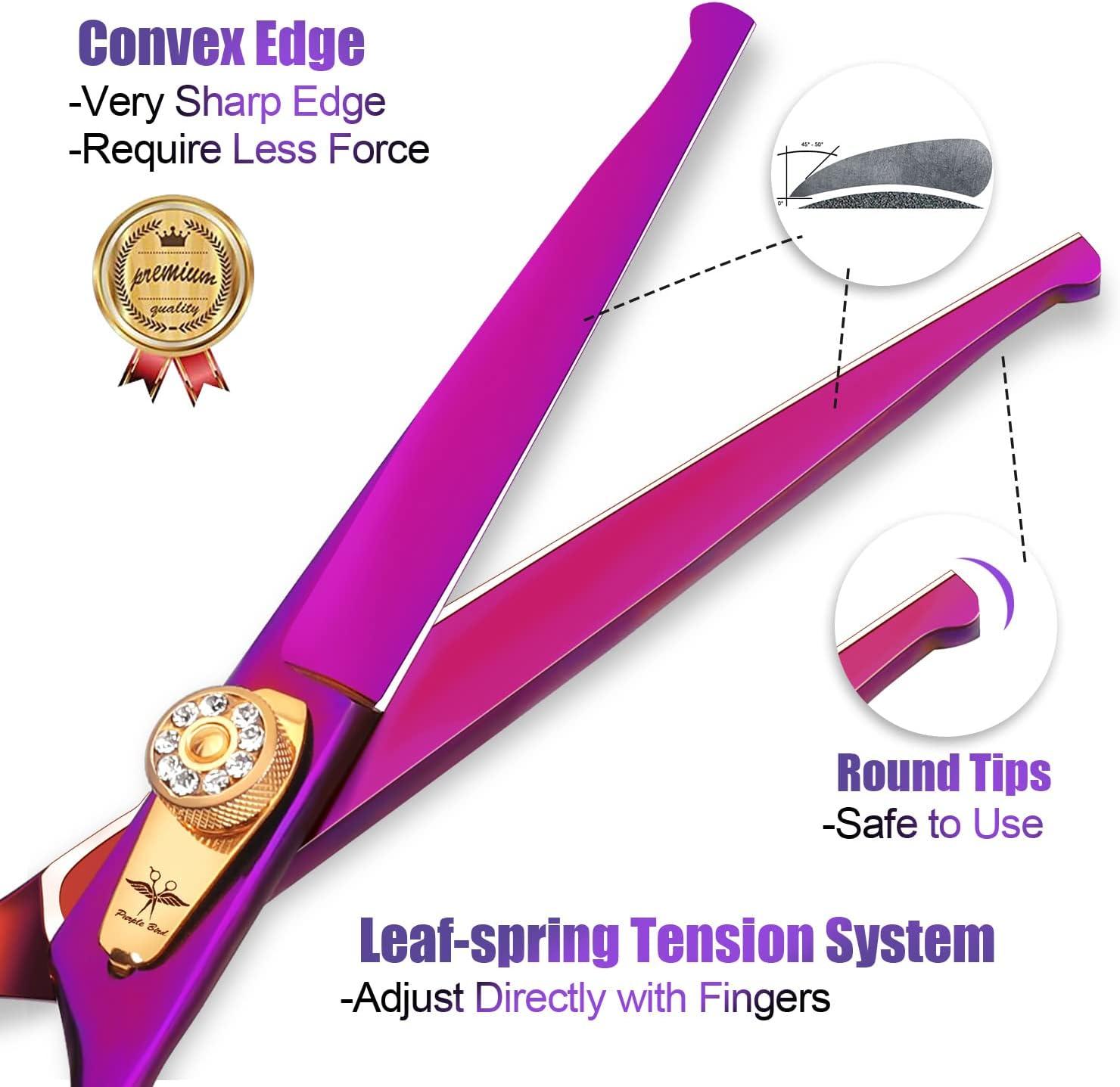 PURPLEBIRD Kids Safety Hairdressing Scissors 6 Inch - Professional ...