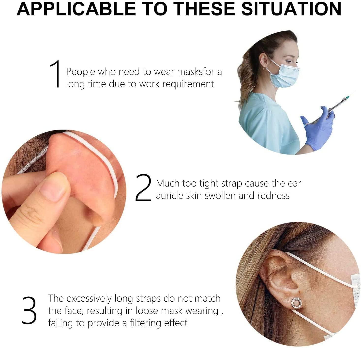 Mask Extender Strap - Adjustable Ear Savers Holder Clip for Masks ...