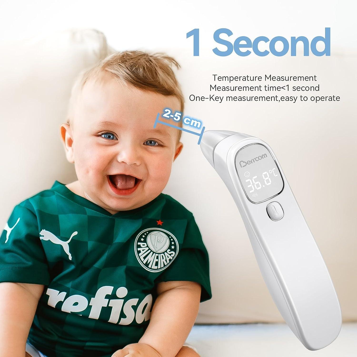 Berrcom Forehead and Ear Thermometer - Digital Infrared Contactless ...