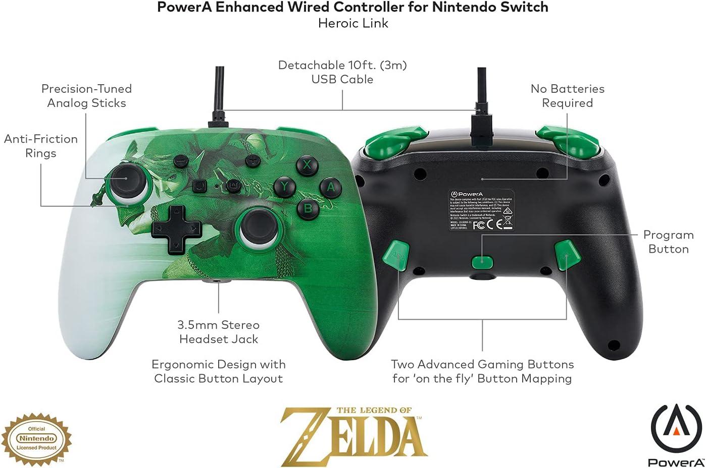 PowerA Enhanced Wired Controller for Nintendo Switch - Heroic Link ...