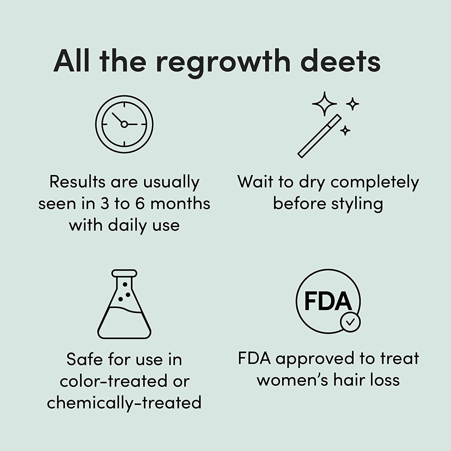 Hers Hair Regrowth Treatment for Women - 2% Minoxidil for Hair Loss - 2 Month Supply (2 Pack ...