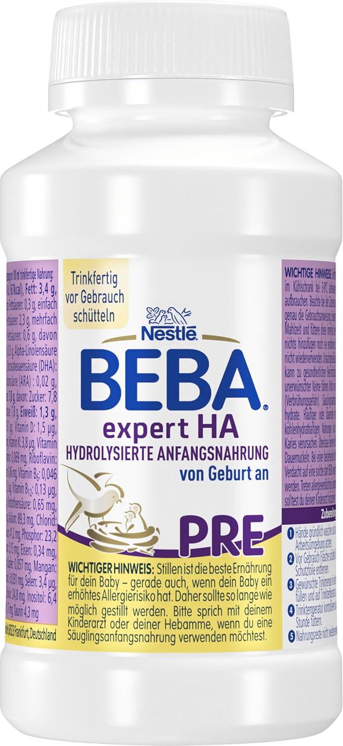 BEBA Nestl HA PRE Hydrolysed Infant Formula - Non-Allergenic Baby ...