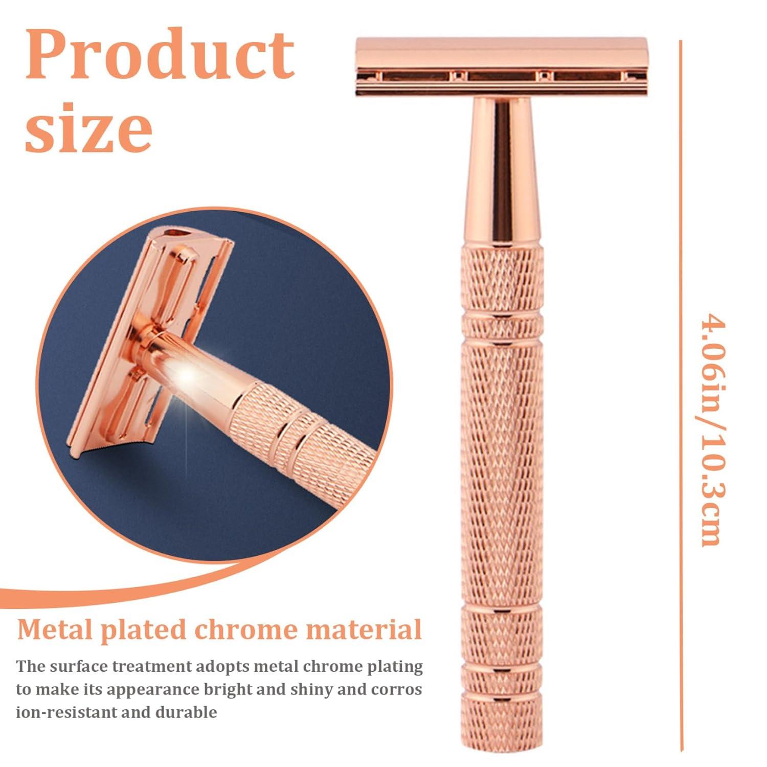 Premium Double Edge Safety Razor - Stainless Steel Close Shave for Men ...