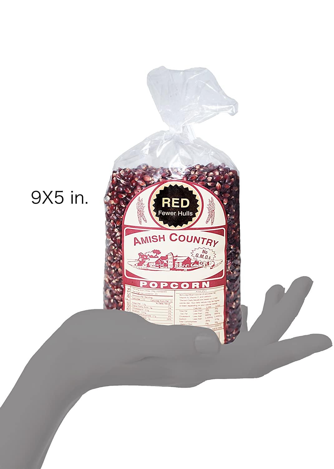 Amish Country Red Popcorn Kernels - 2 lbs | Non-GMO & Gluten Free | Buy ...