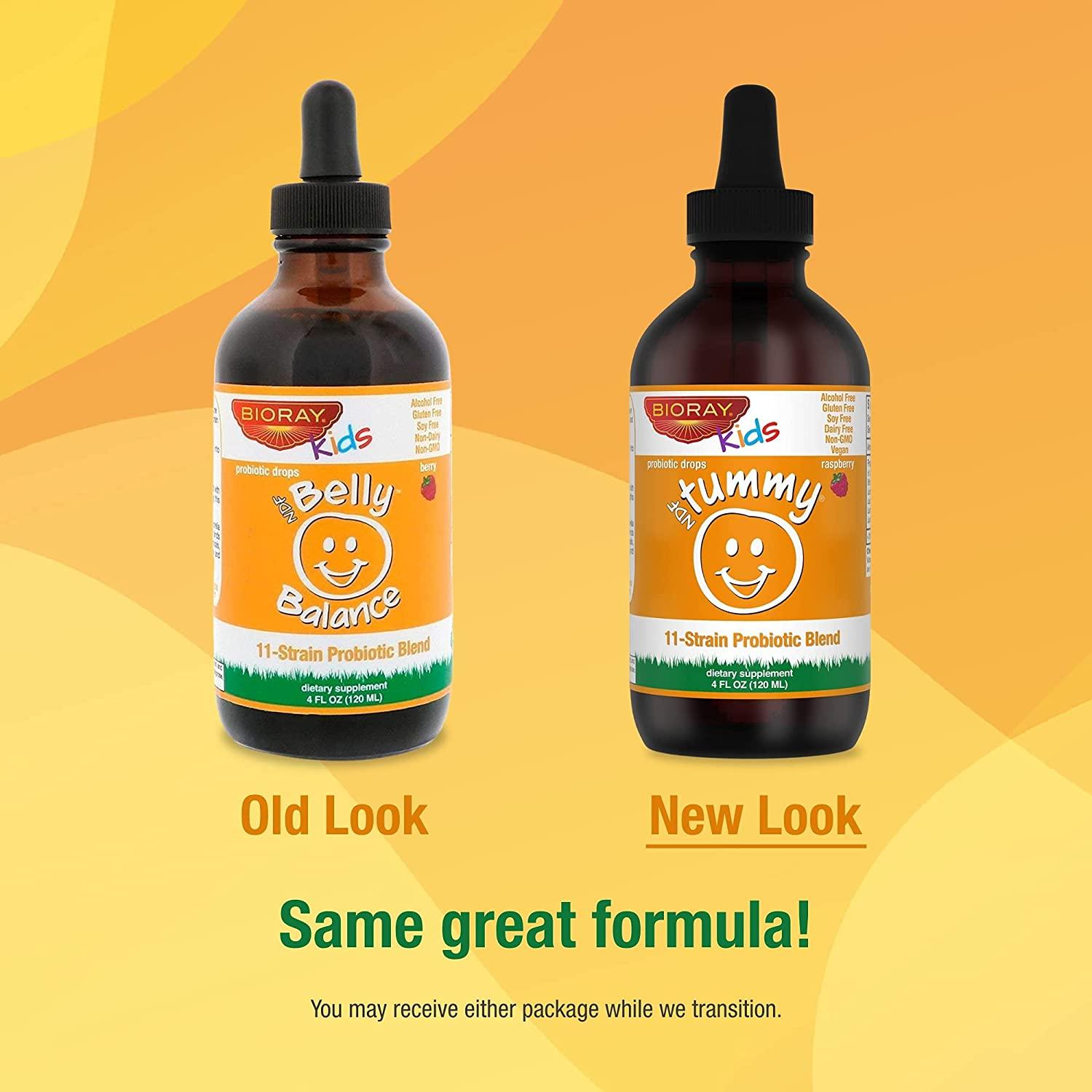 Bioray Kids NDF Tummy Raspberry 4 fl oz - Digestive Health Supplement ...