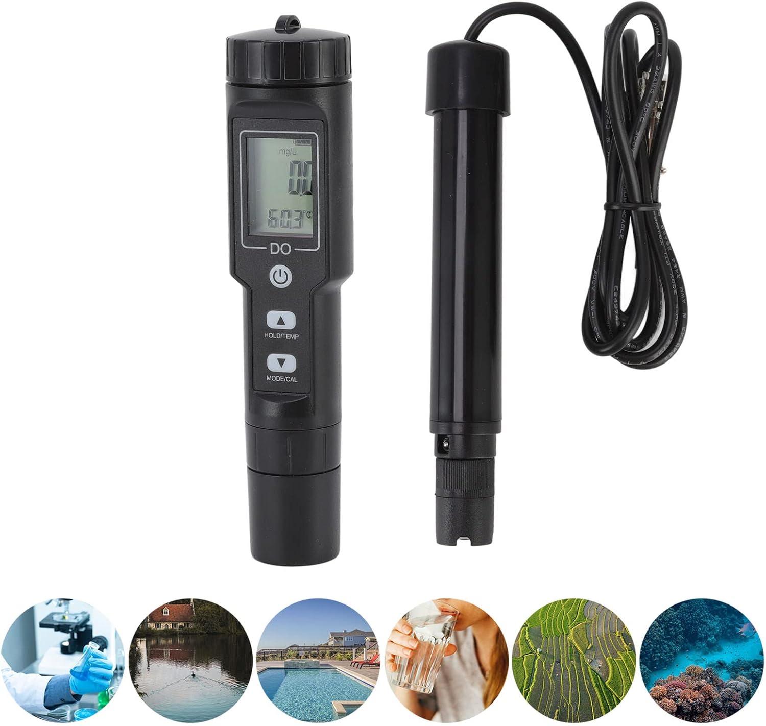 Biitfuu Dissolved Oxygen Meter - Digital DO Meter for Ponds | Accurate ...
