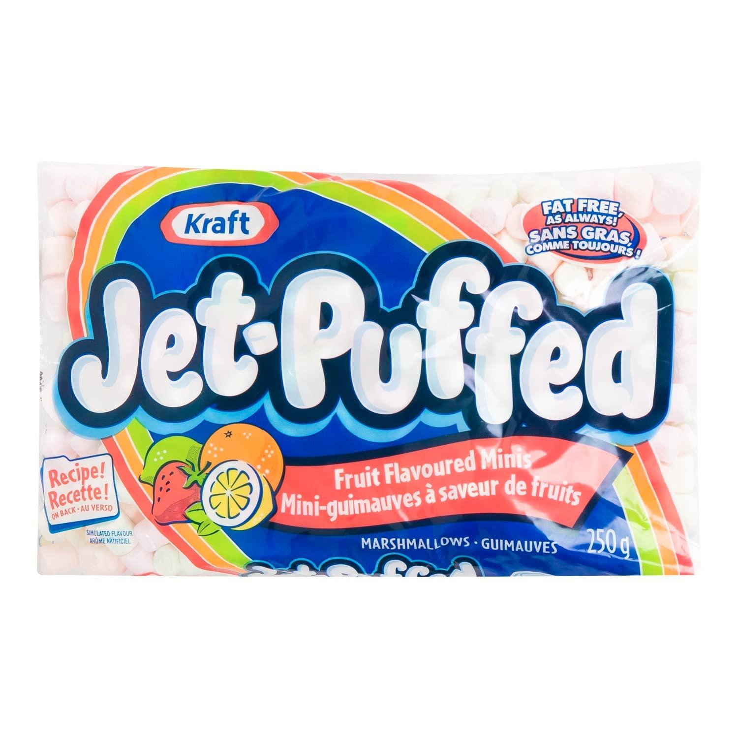 Jet-Puffed Marshmallows Mini Coloured & Flavoured 250g (Pack of 12 ...