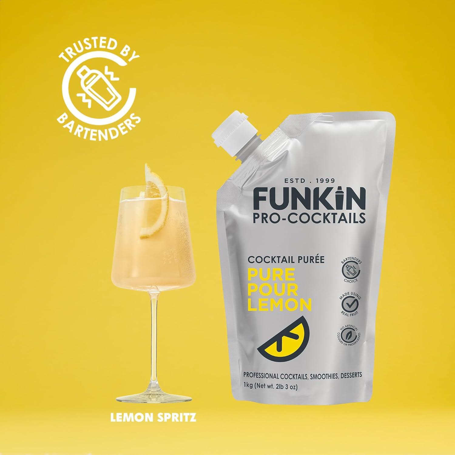 Funkin Pro Pure Pour Lemon Fruit Puree 1 kg - Premium Quality for ...