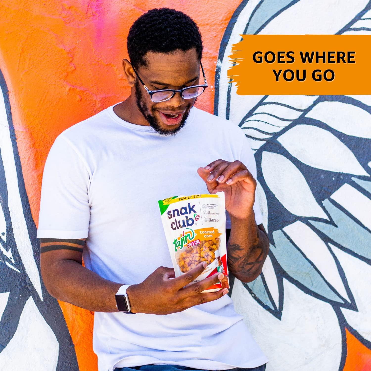 Snak Club Toasted Corn Tajin Clasico Chili & Lime Flavored Crunchy ...