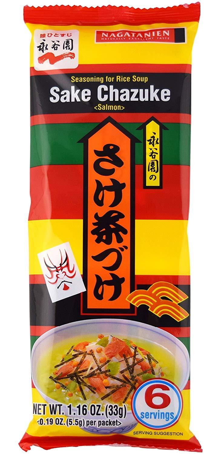 Nagatanien Sake Chazuke Salmon Flavor 6pcs 1.16oz (Pack of 5) - 5 Pack ...