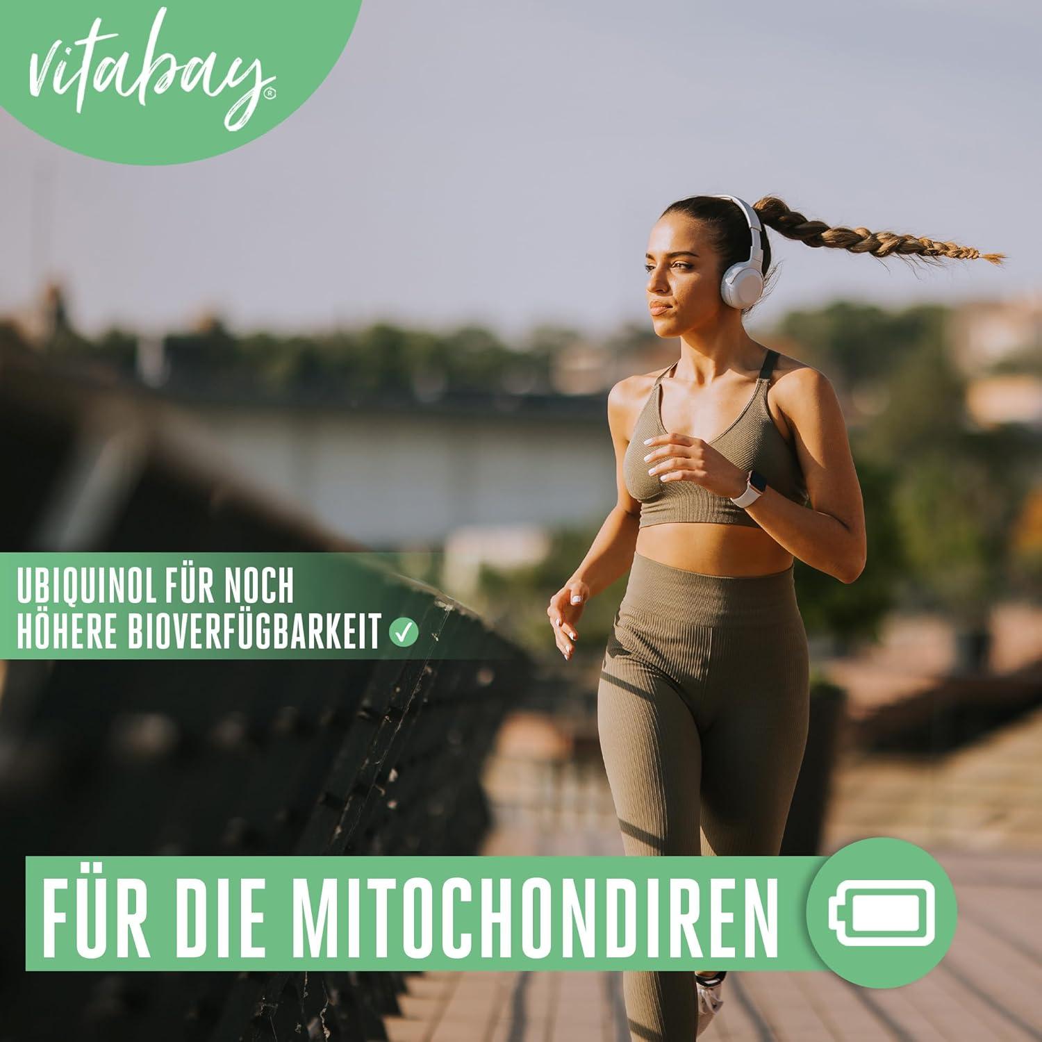 VITABAY Coenzyme Q10 Ubiquinol 200mg Capsules - High Dose Antioxidant - 120 Capsules (2 Sets ...