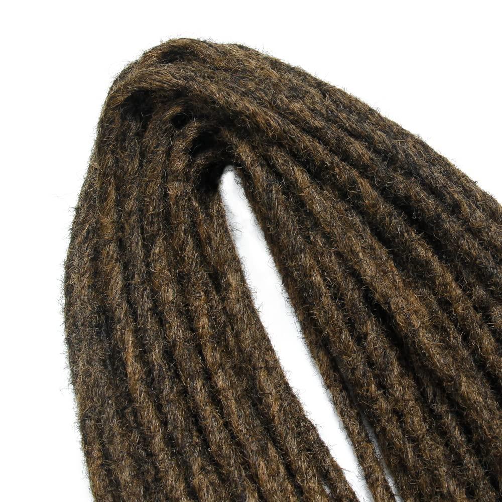 Thin 0.6cm Double Ended Synthetic Dreadlock Extensions - 20 Inch ...
